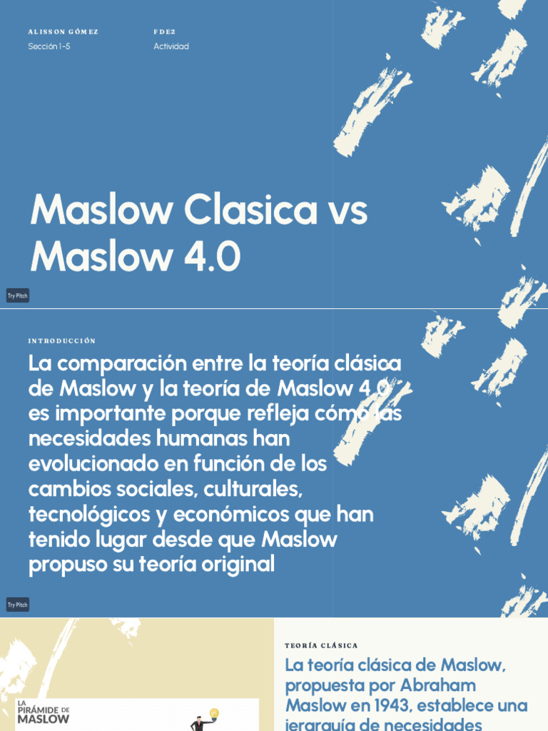 Maslow 4.0: Evolución de Necesidades | PDF | Career & Growth | Computers