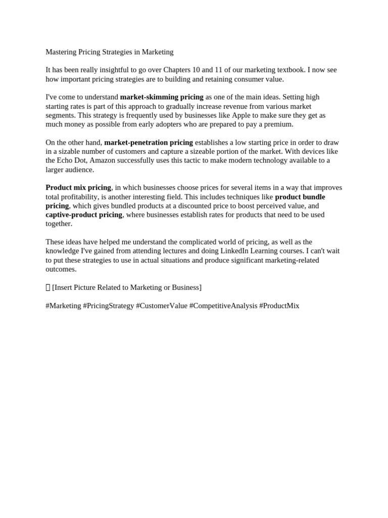 Mastering Pricing Strategies in Marketing | PDF