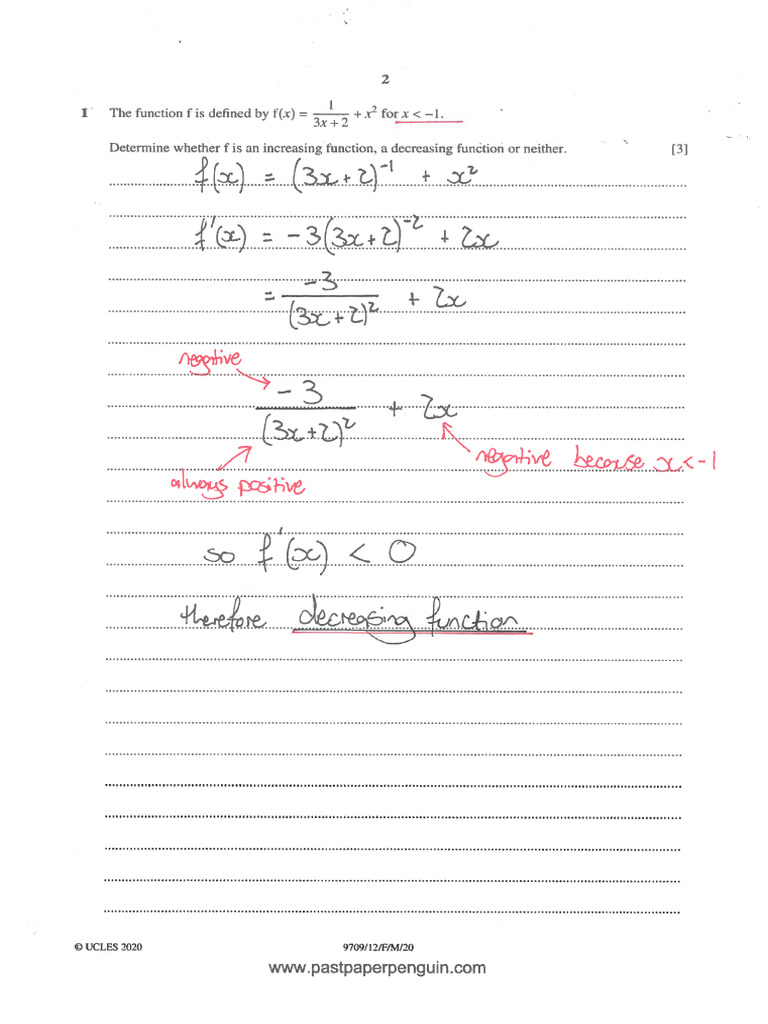 A Increasing And Decreasing Functions Pdf 
