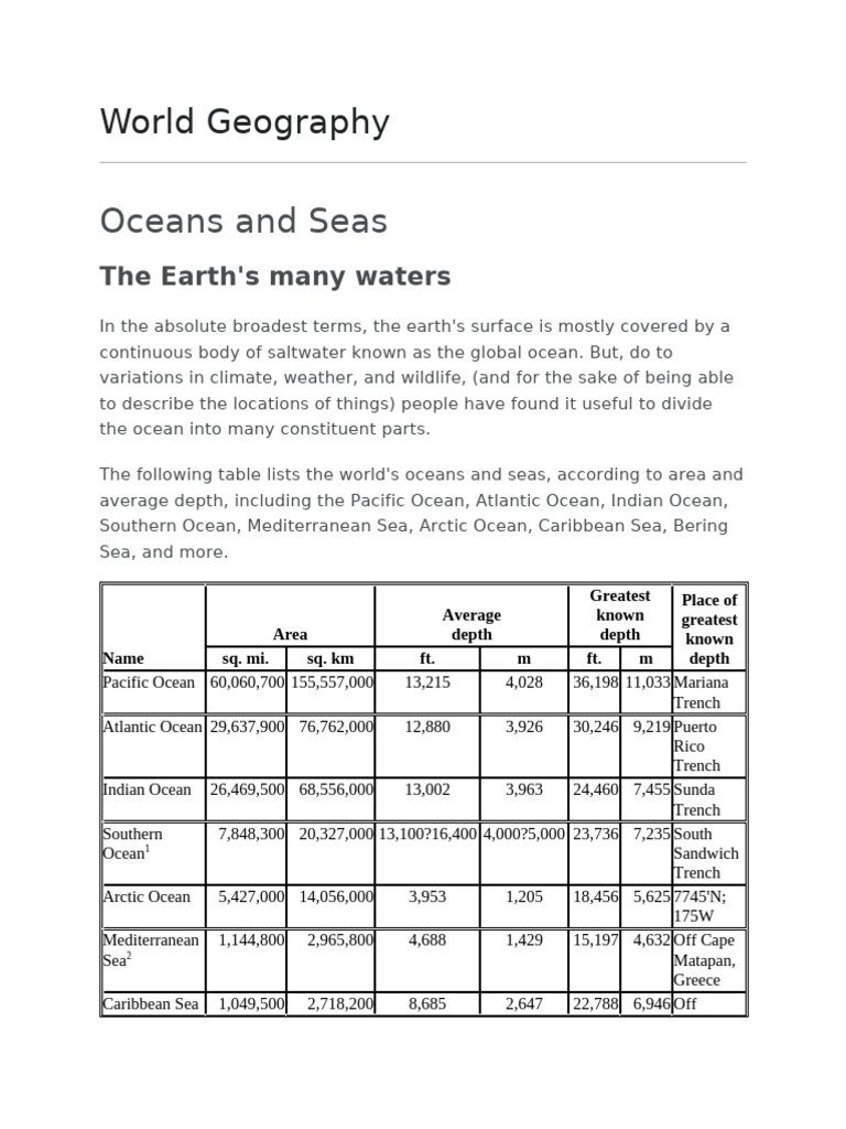 World Geography | PDF