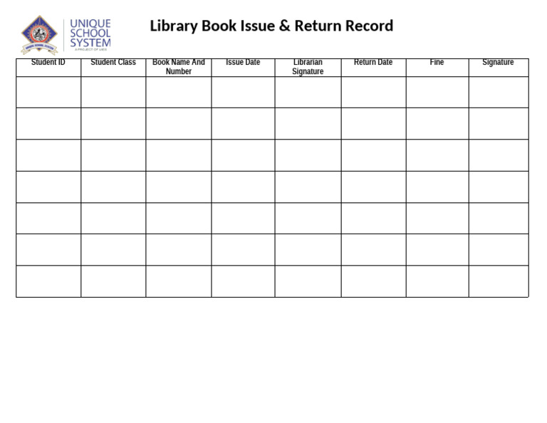 Library Book Issue | PDF