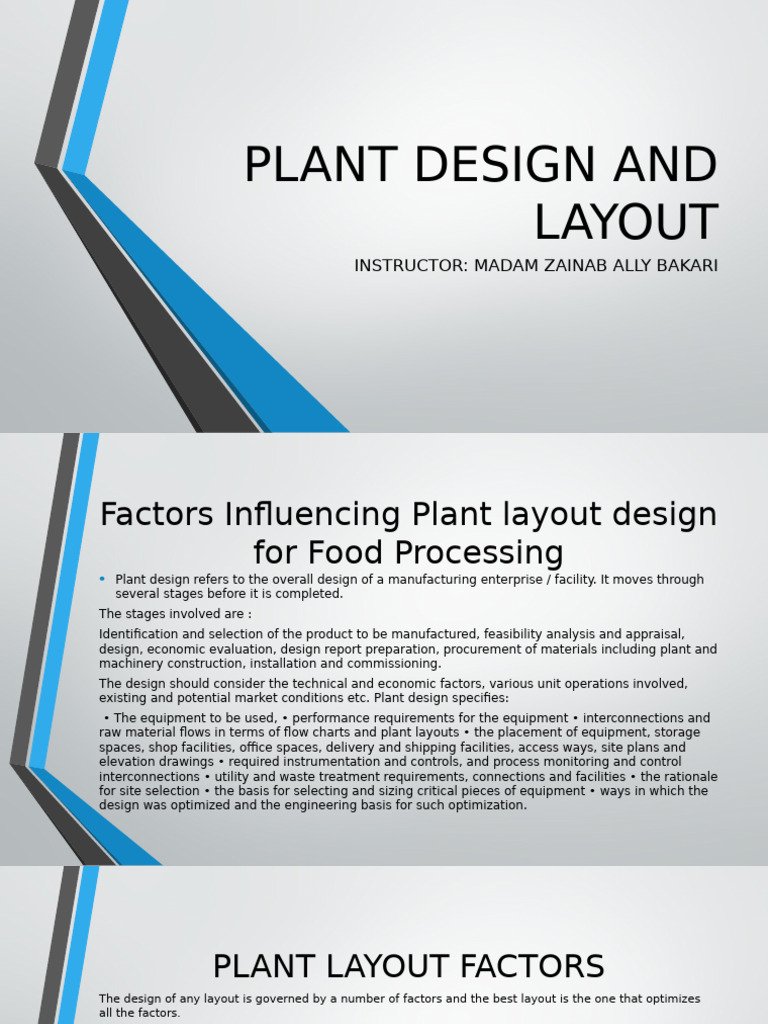 Plant Design and Layout | PDF