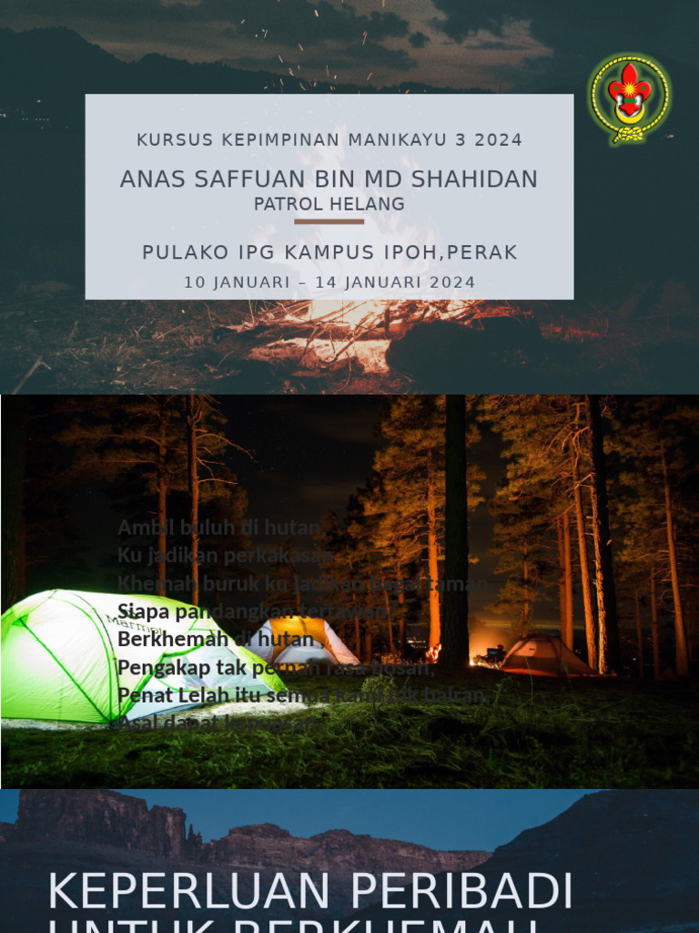 Keperluan Peribadi Untuk Berkhemah | PDF