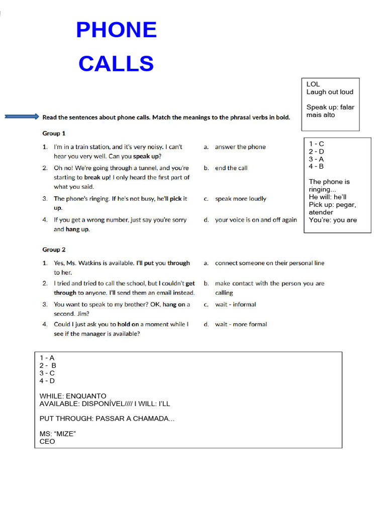 Maria-Morais A PHONE CALLS | PDF