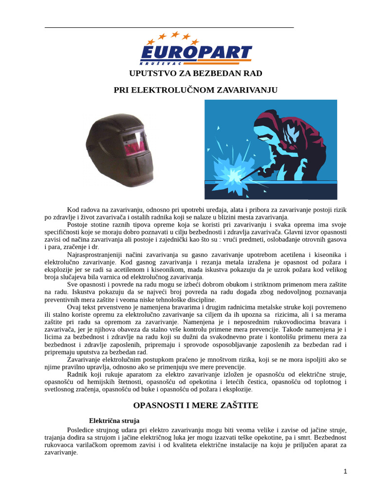 Elektrolucno zavarivanje | PDF