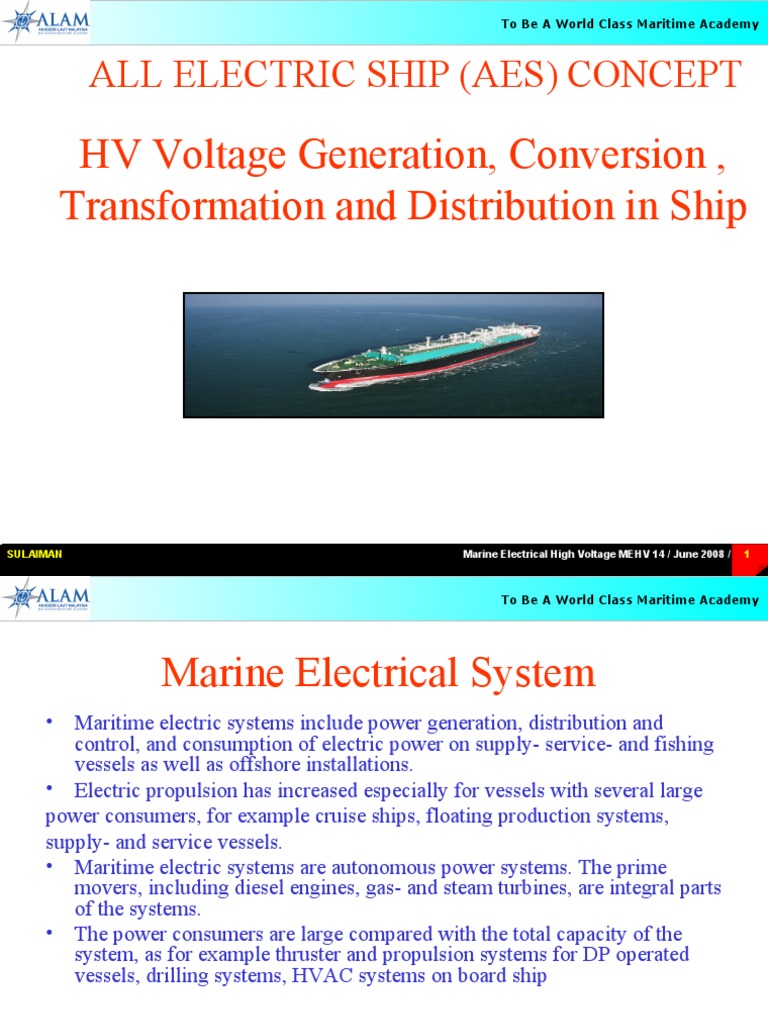 Marine Electrical High Voltage Systems | PDF | Marine Propulsion ...
