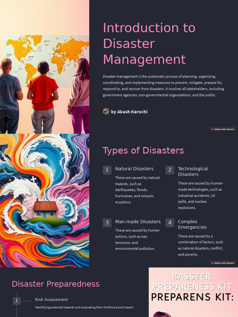 Introduction To Disaster Management | PDF