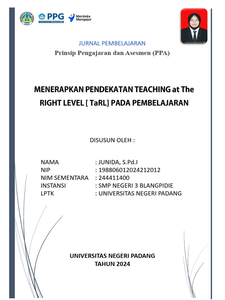 JURNAL MODUL 1 PPA (MENERAPKAN PEMBELAJARAN PENDEKATAN TaRL) | PDF