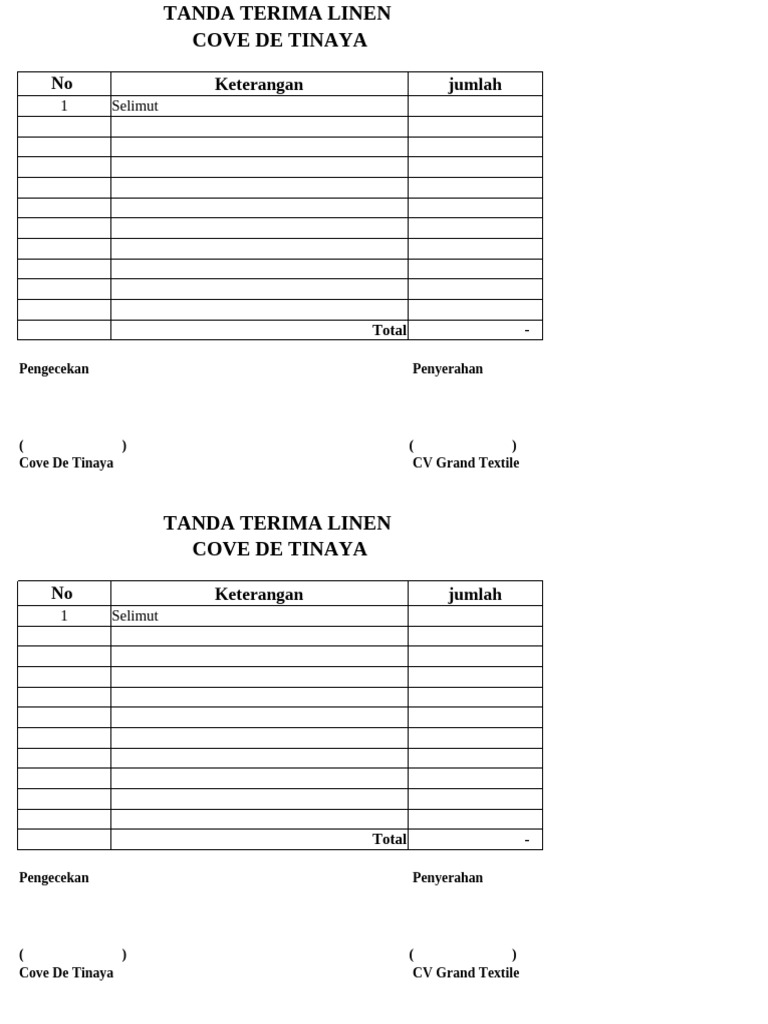 Print Tanda Terima | PDF