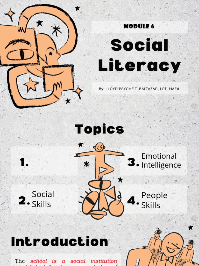 Module 6 - Social Literacy | PDF