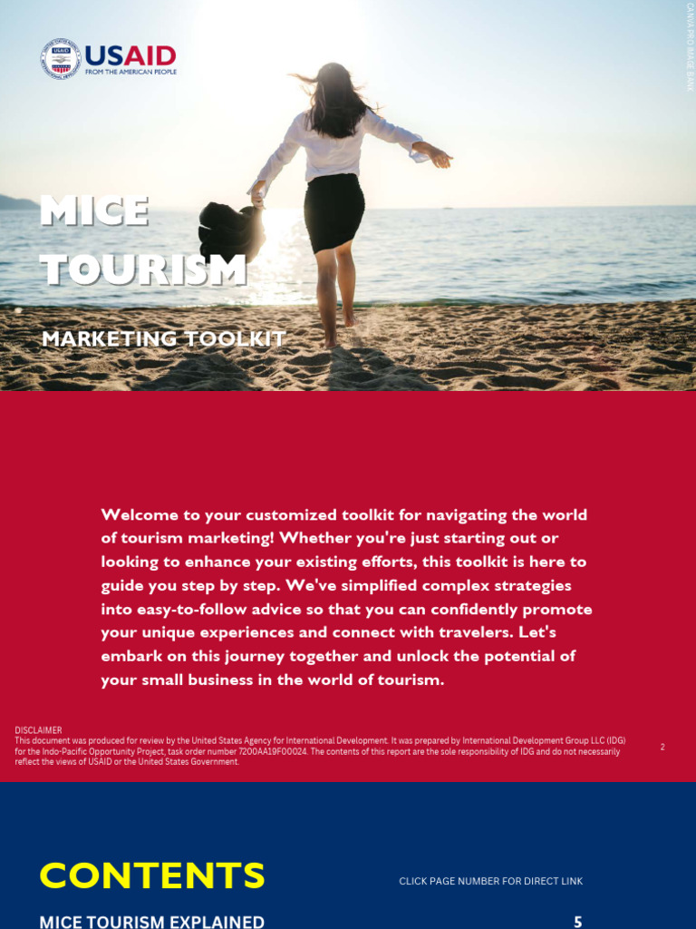 MICE Tourism Toolkit | PDF