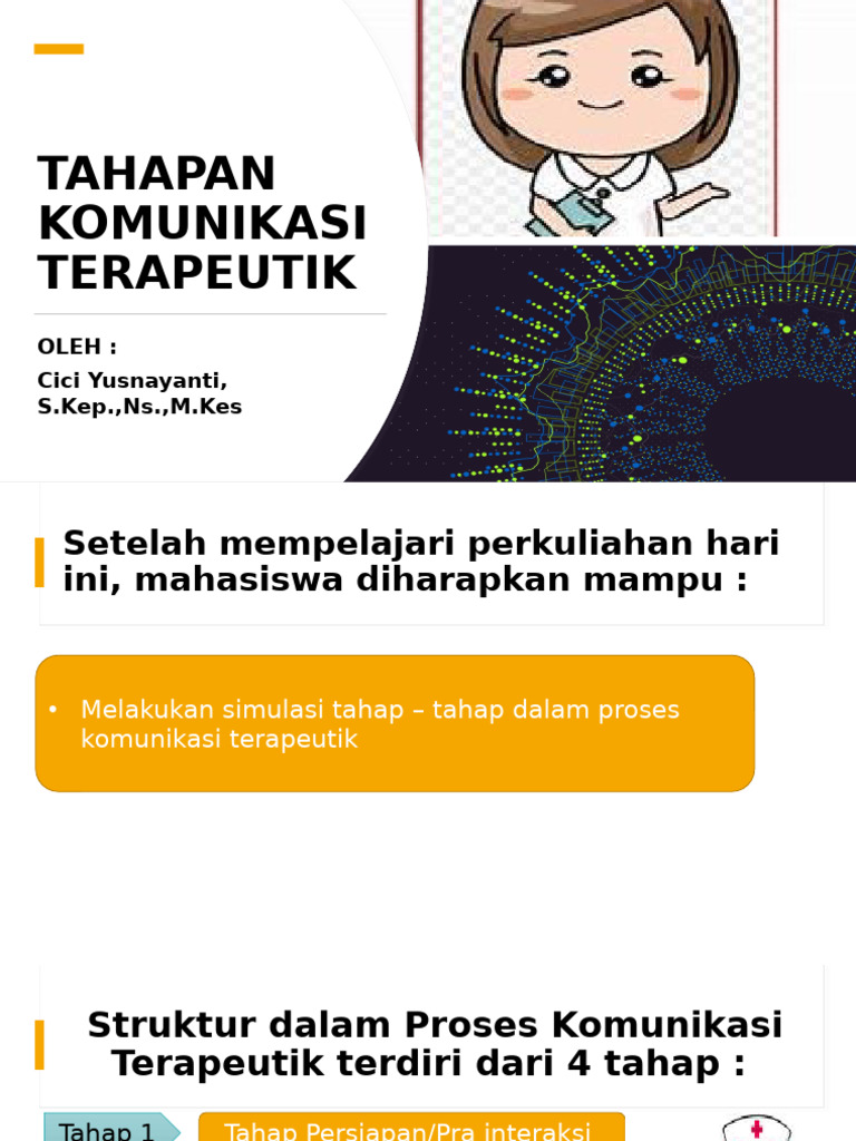 6.tahapan Komunikasi Terapeutik | PDF