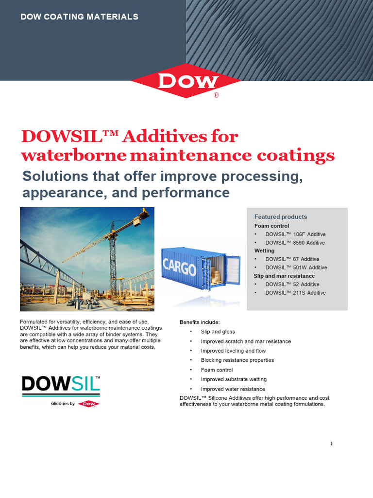 DOWSIL Additive For Metal Coatings | PDF