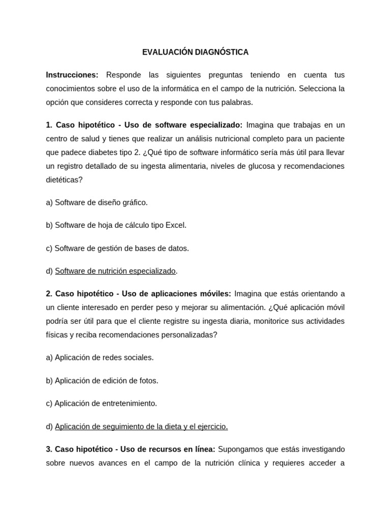 SANDRA JUAREZ - EvaluaciónDiagnóstica | PDF