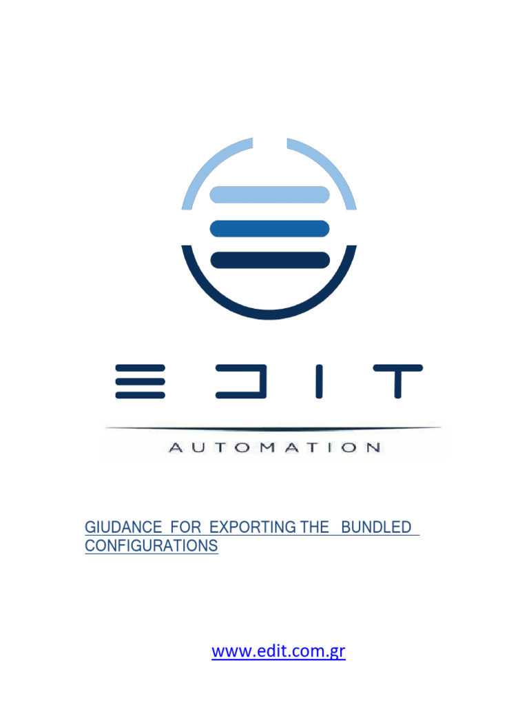 Exporting Bundled Configuration | PDF