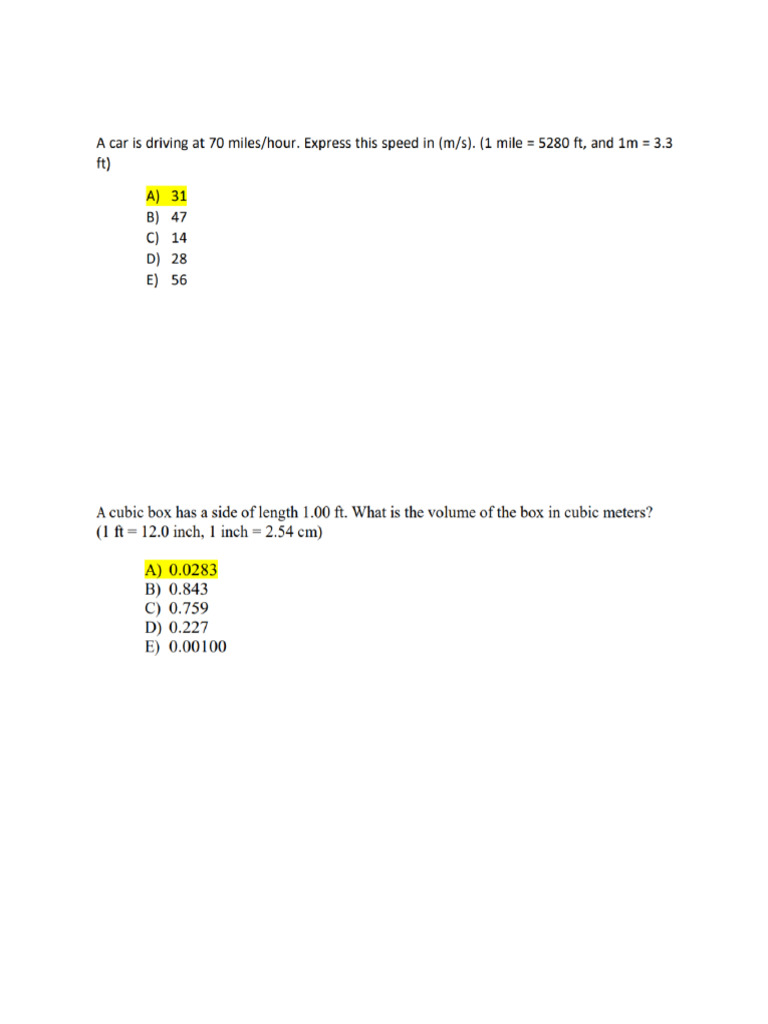 CH1 Suggested Problems | PDF