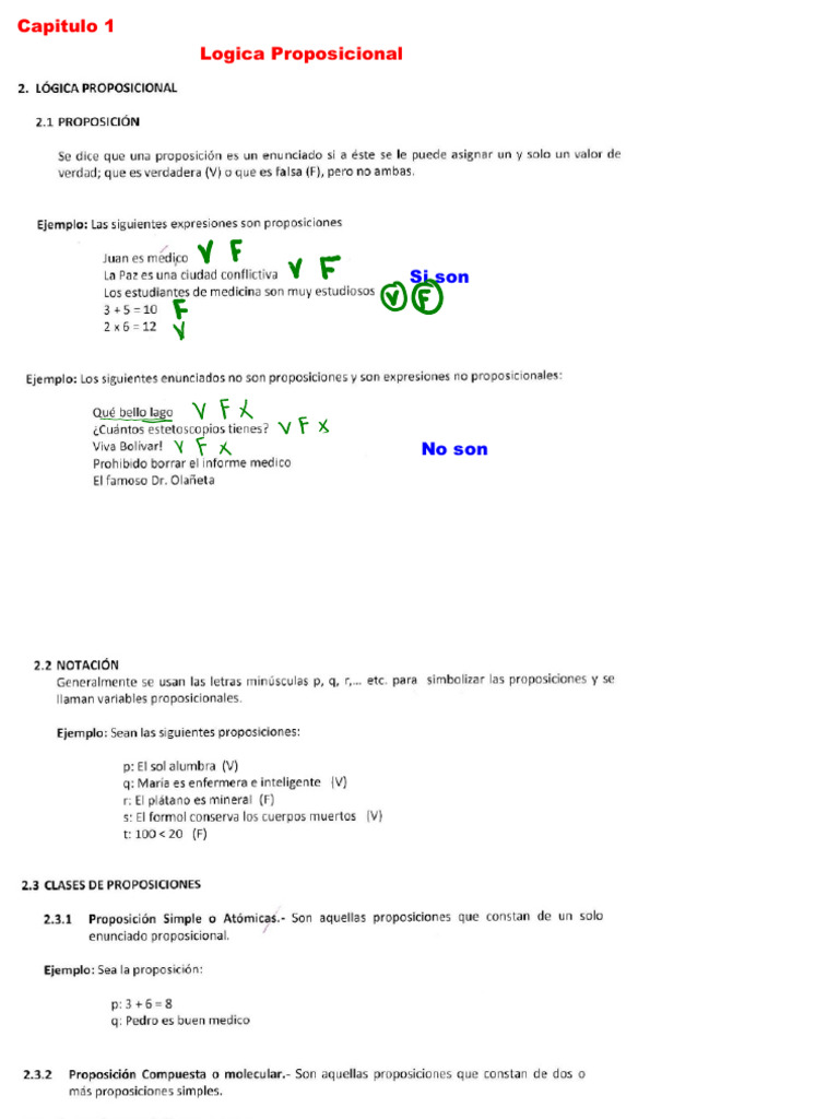 Cap 1 Logica Proposicional | PDF