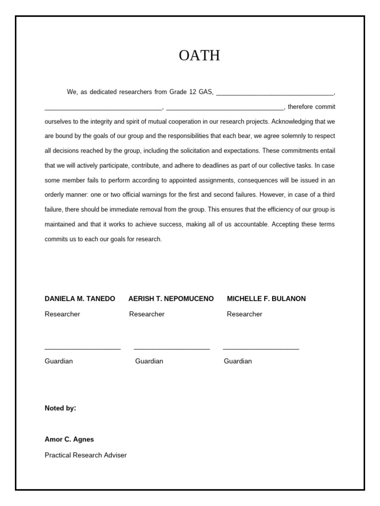 OATH | PDF