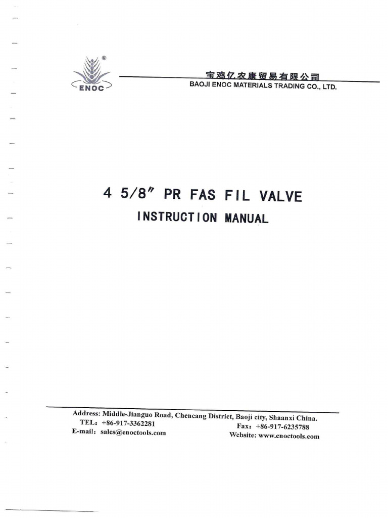 PR Fas FIL Valve | PDF
