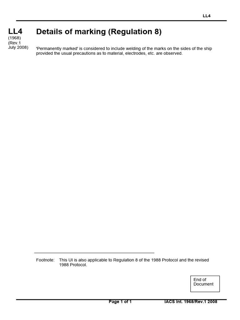 UI LL4 - Details of Marking (Regulation 8) | PDF