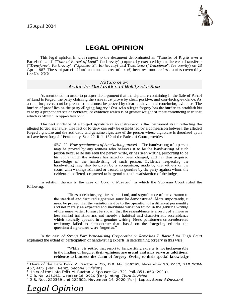 Legal Opinion | PDF