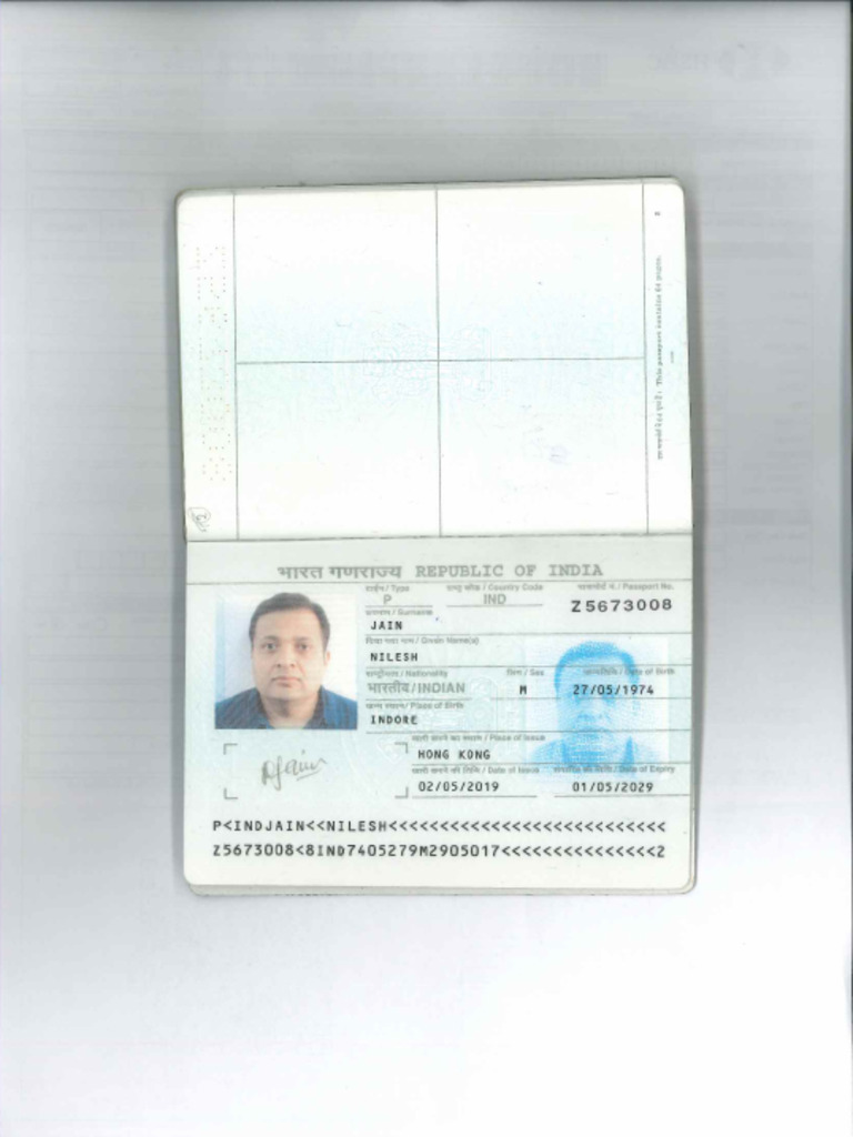 mr nilesh new passport copy(update) | PDF