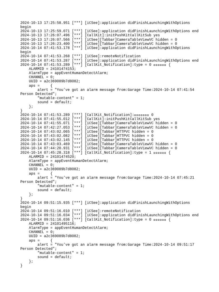 App Debug Log | PDF