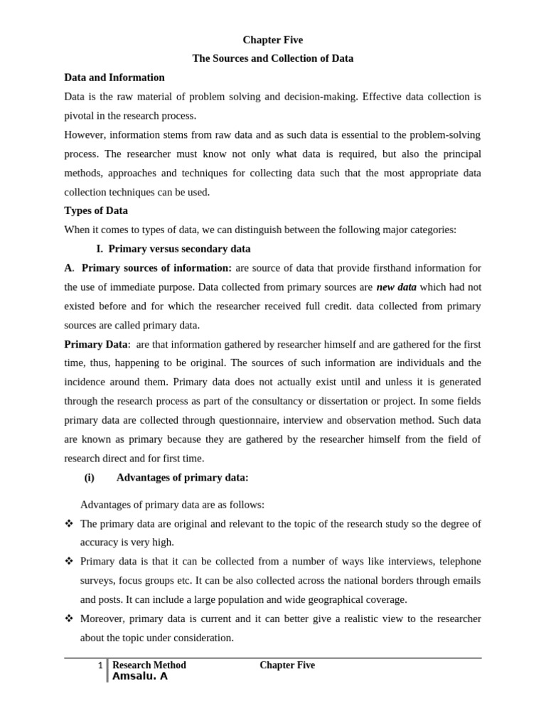 Chapter Five Research Method | PDF
