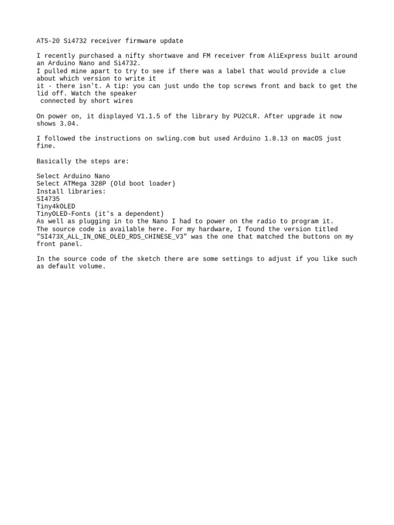Arduino Procedure | PDF