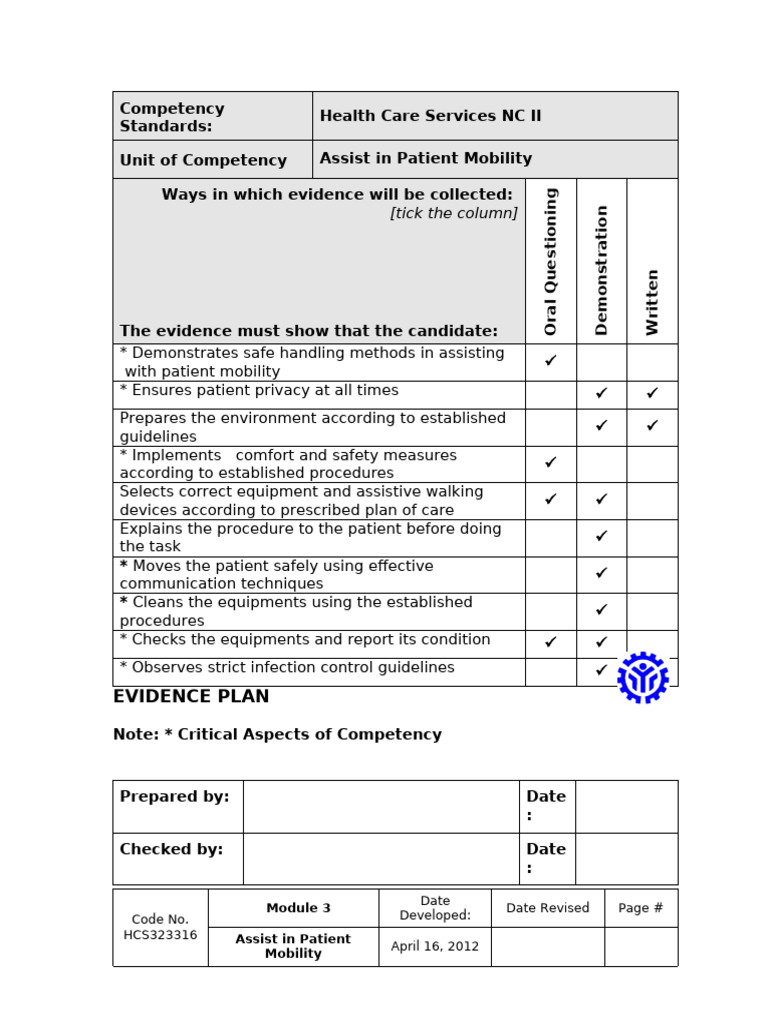 05 Evidence Plan | PDF