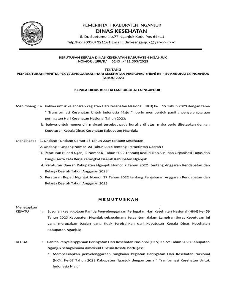 SK Panitia HKN 2024 | PDF