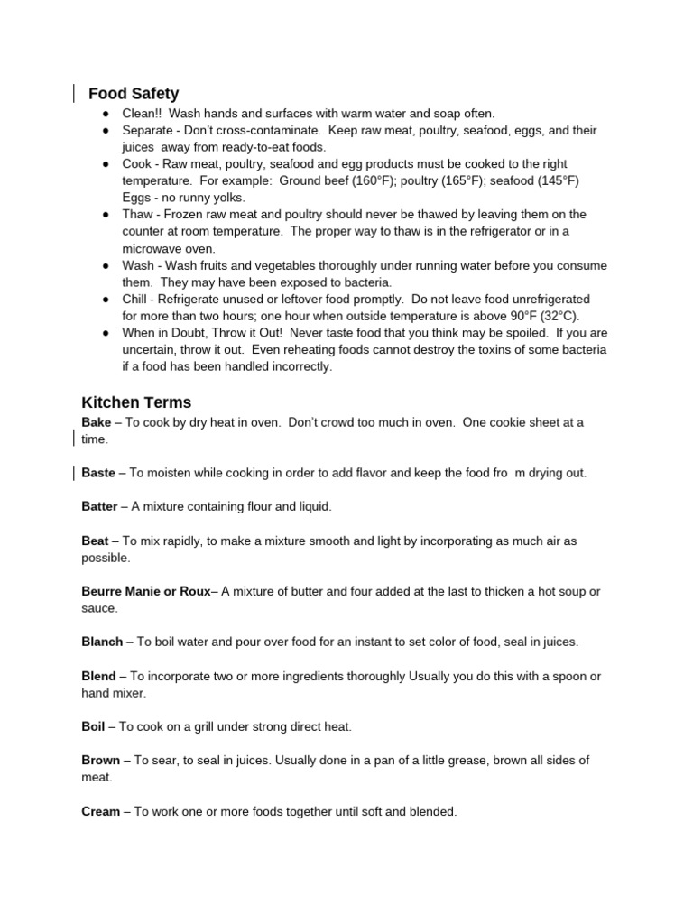 Missionary Cooking 101 | PDF