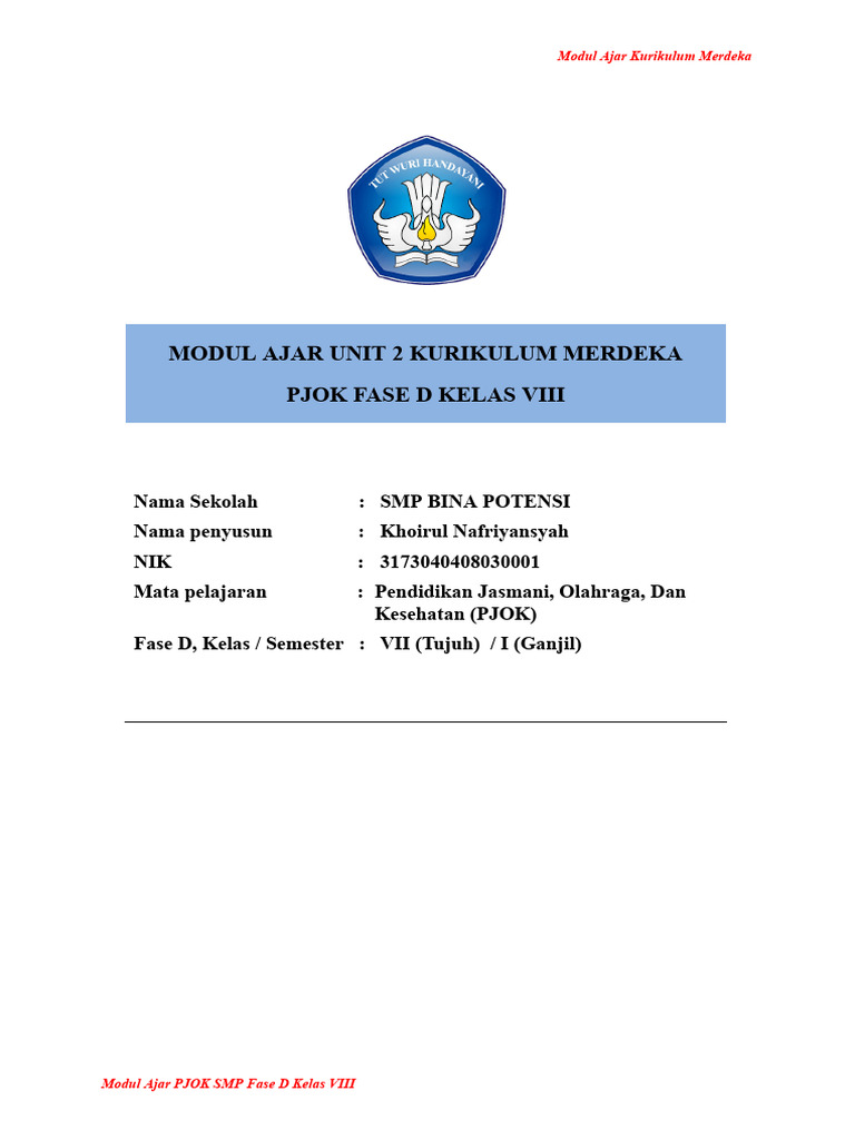 Modul Ajar Unit 1 (Print) | PDF