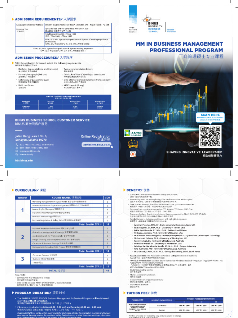 Master Brochure - MM in Business Management Professional Program ...