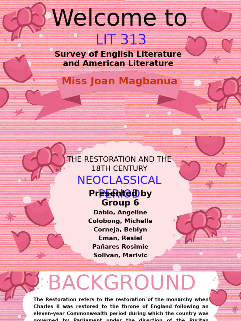 Group 6 LIT 313 | PDF