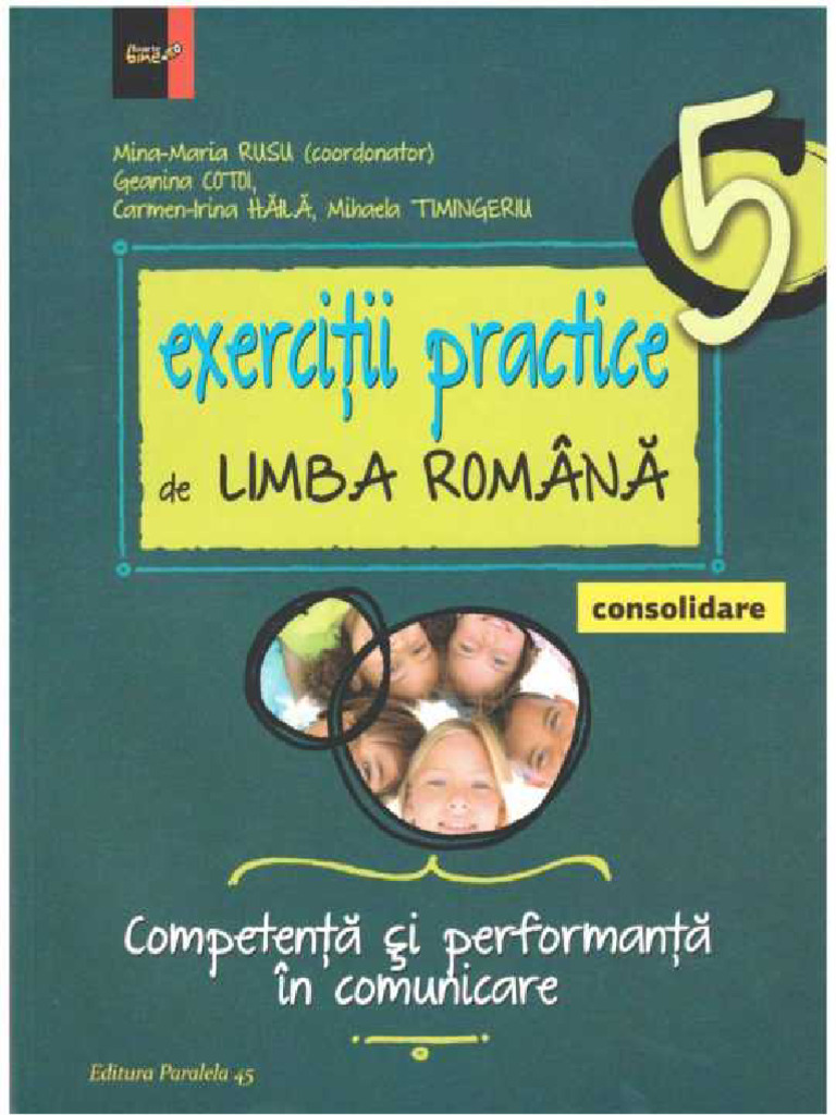 Exerciții Practice LLR, Consolidare, Clasa A 5-A | PDF