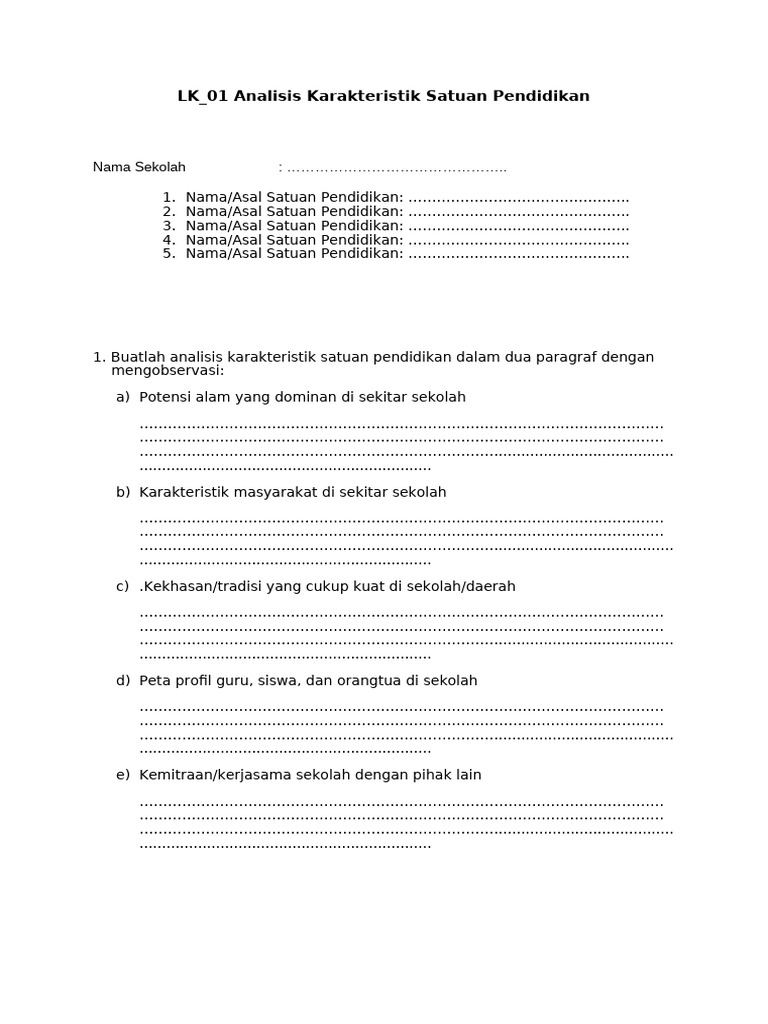 LK 01_Analisis Karakteristis Satpen | PDF