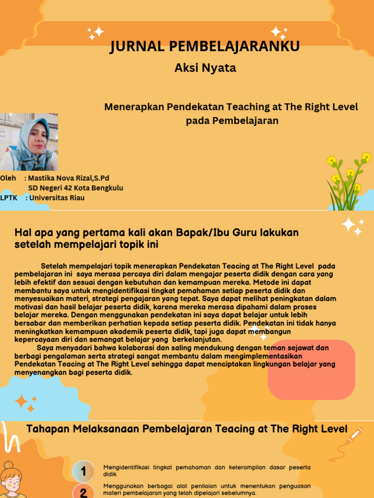 Jurnal Pembelajaran PPG Modul 1 NOVA | PDF