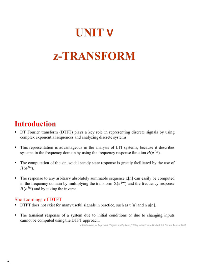Signals Unit V | PDF