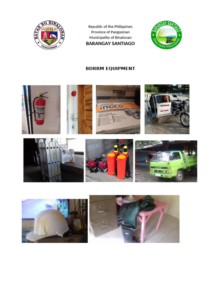 BDRRM EQUIPMENT | PDF