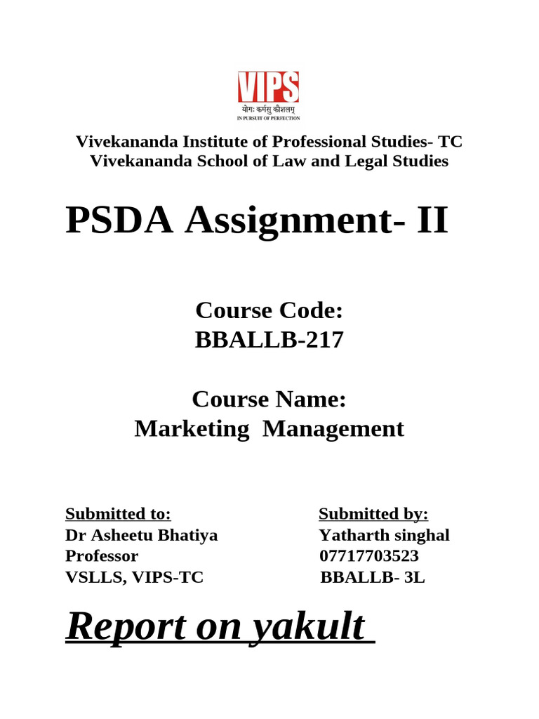 Psda Cover Page | PDF