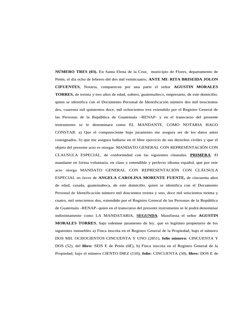 9 Mandato General Con Clausula Especial | PDF