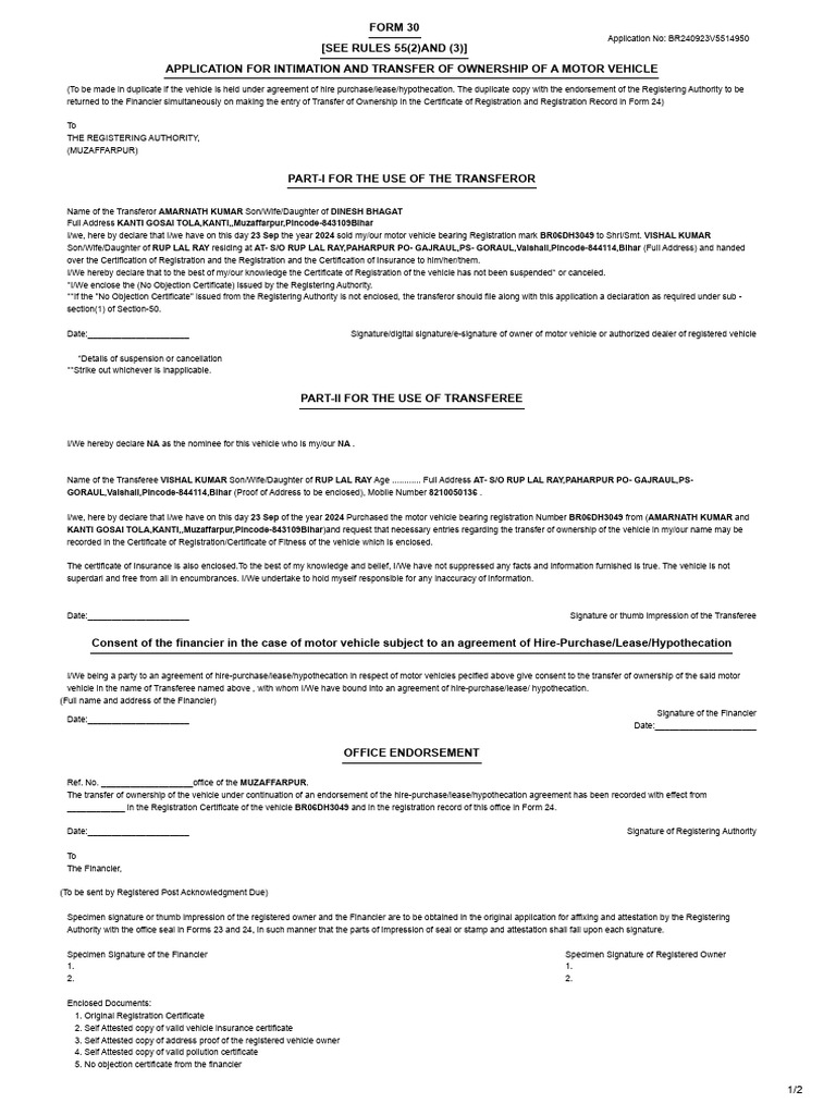 Form 30 | PDF