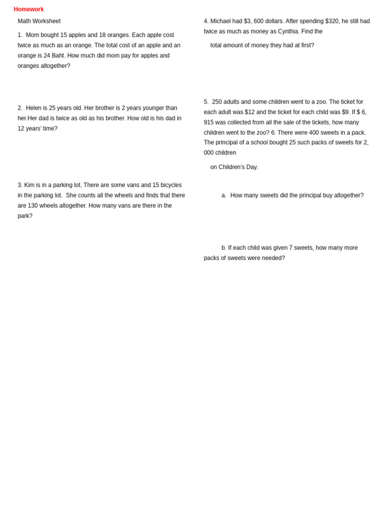 Mixed Problems | PDF