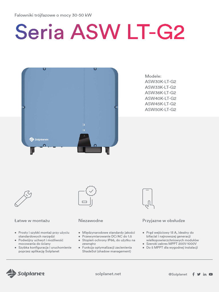 Datasheet ASW 30 50K LT G2 Series 0124 PL | PDF