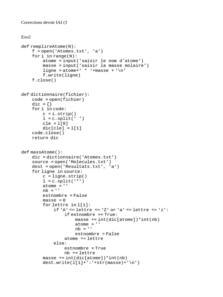 Corrections devoirIAI | PDF