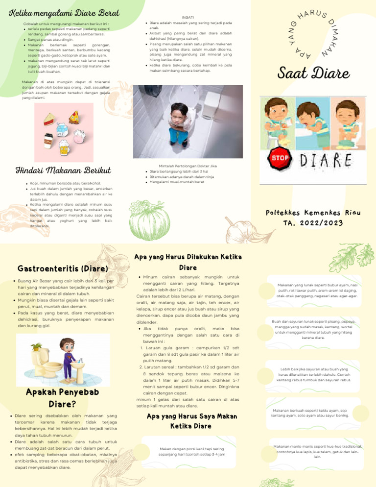 Leaflet Gastroenteritis | PDF