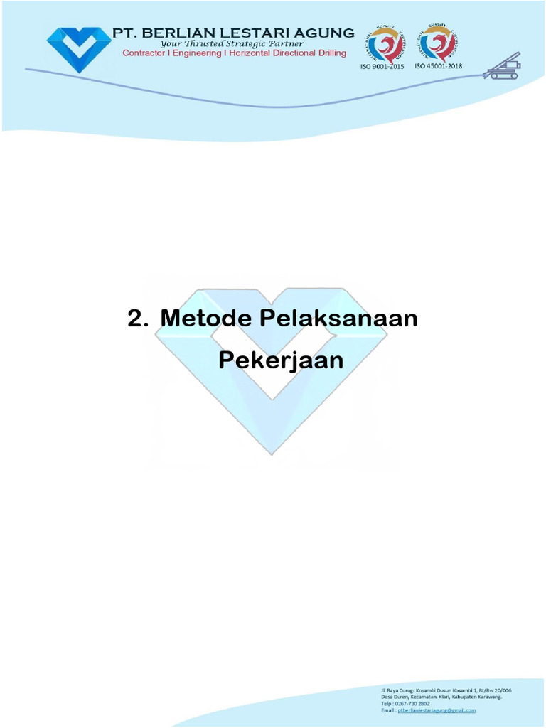 Metode Pekerjaan HDD | PDF