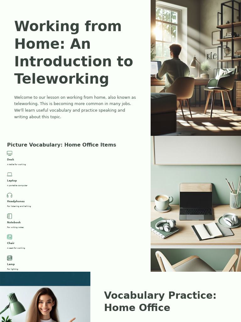 Lesson 11 Working From Home | PDF