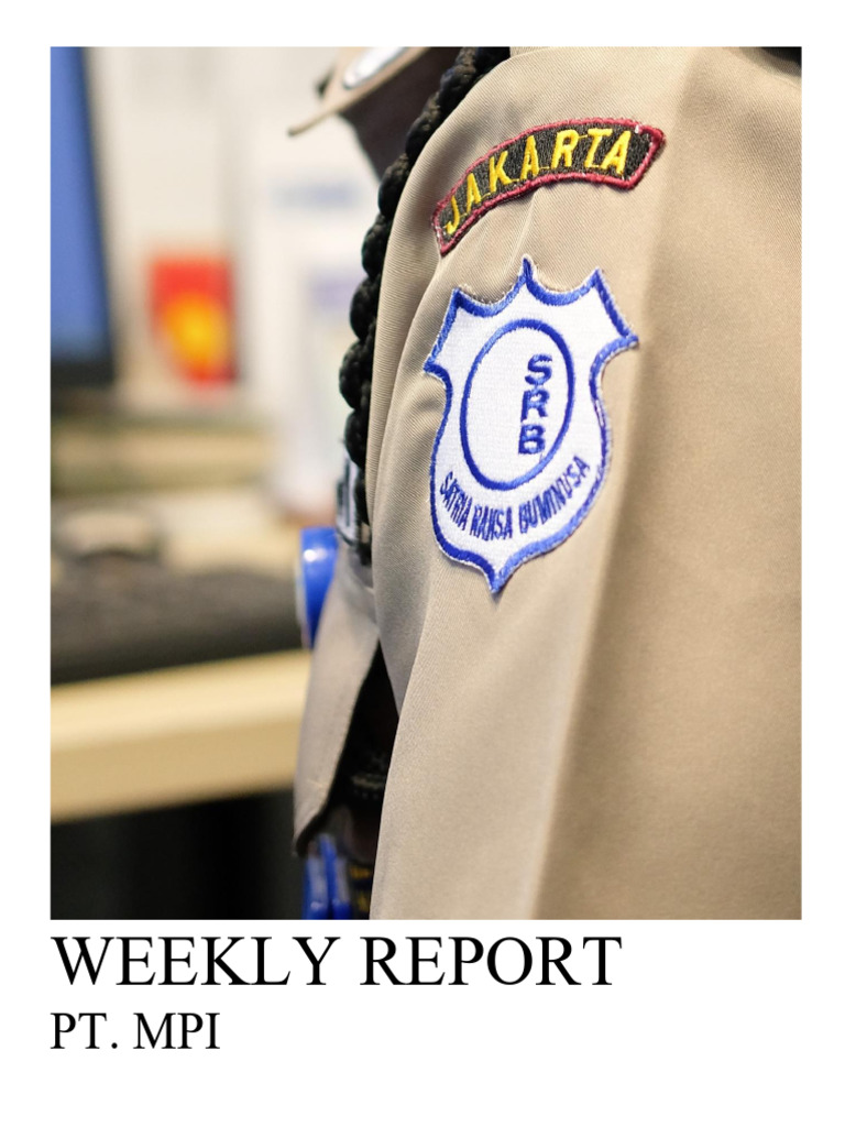 Weekly Report Mpi Week IV Sept 2024 | PDF